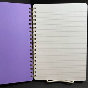 Office | Large Spiral Notebook Reads Work Work Work In Gold Writing On ...